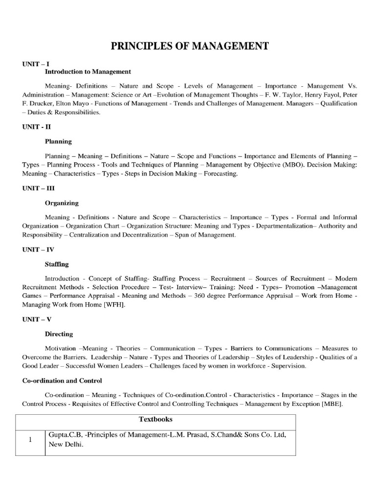 Principles of Management | PDF