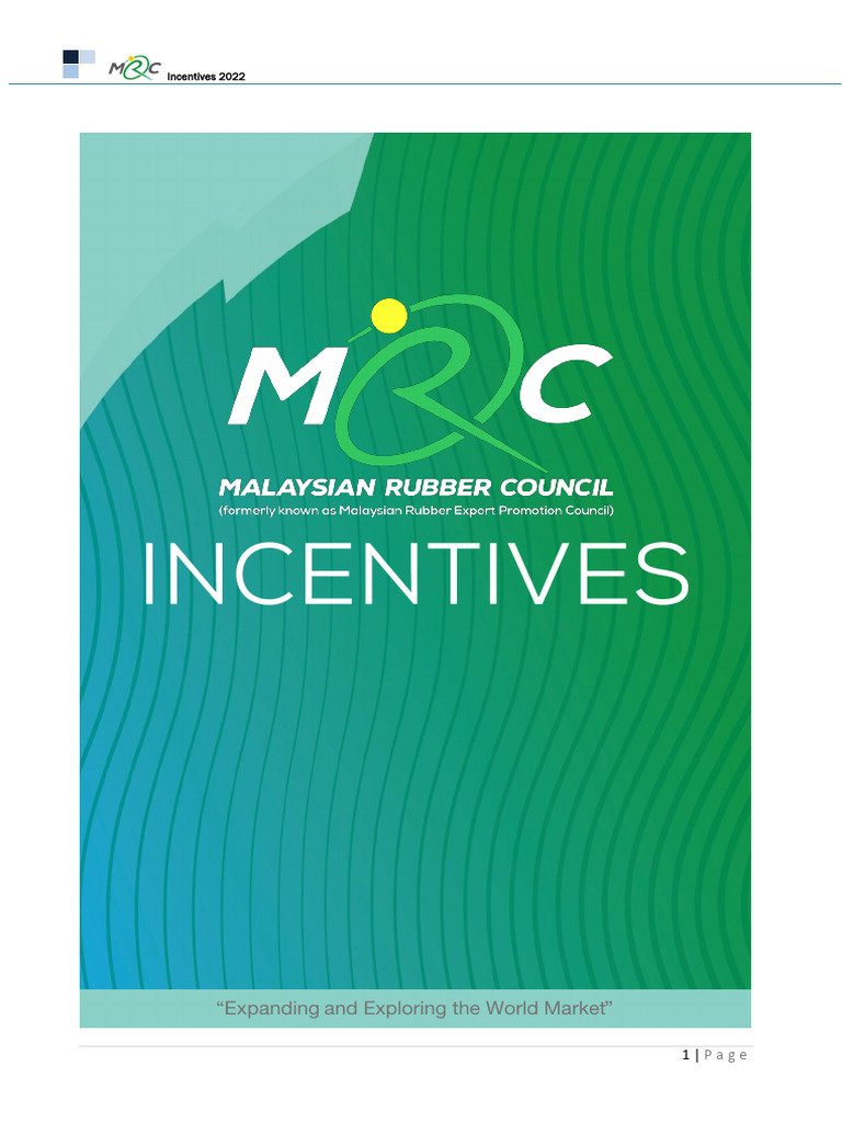 MRC IncentiveBooklet2022 | PDF