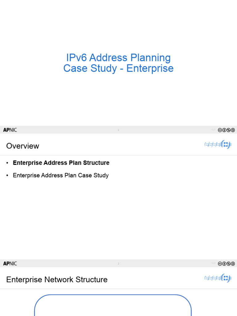 04 - Enterprise IPv6 Address Planning | PDF | I Pv6 | Internet Protocols