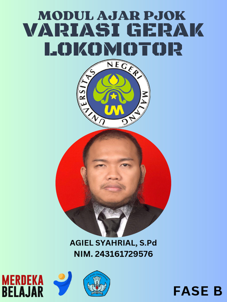 MODUL AJAR Materi Gerak Lokomotor_Kelas 3_Agiel Syahrial | PDF