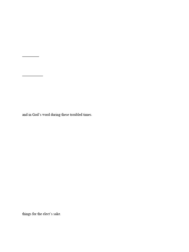 Sermon - Standing Strong in Difficult Times New | PDF | Paul The ...