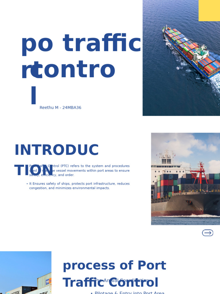 Port Traffic Control: Safety & Efficiency | PDF