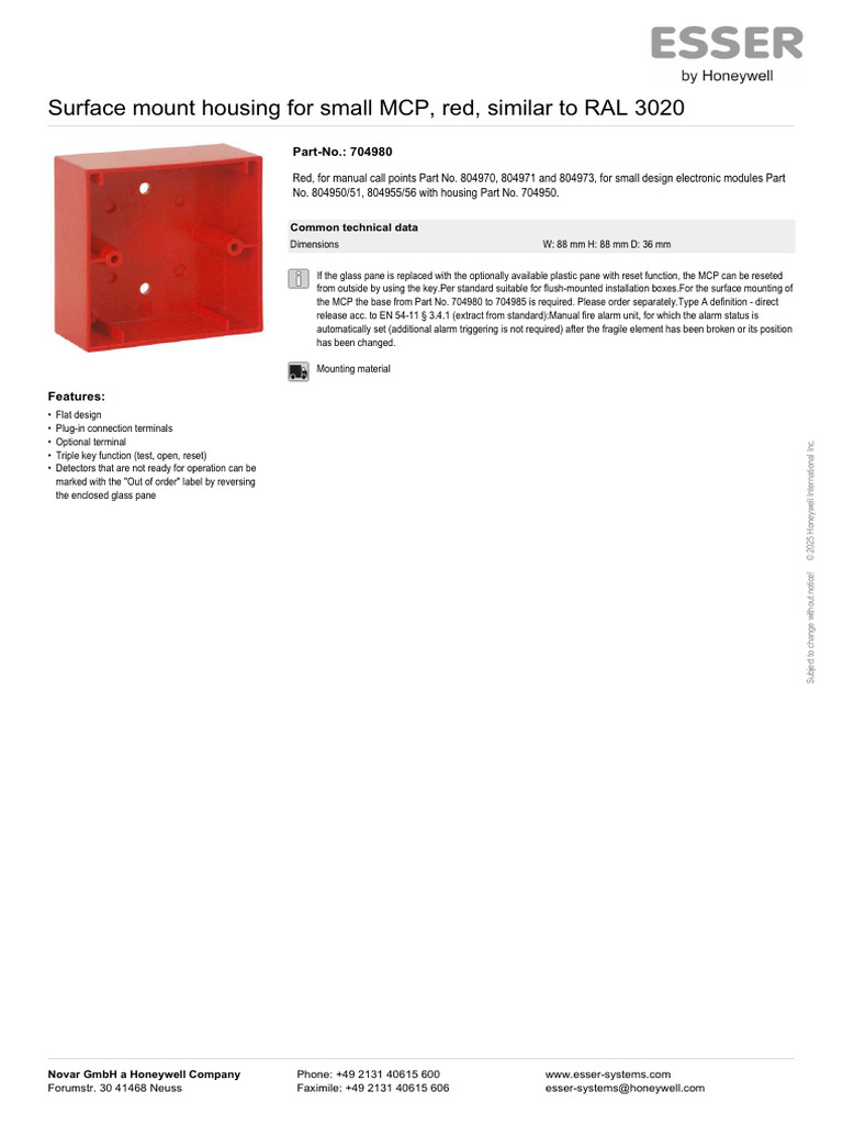 MCP 3020 Surface Mount Housing Details | PDF | Equipment