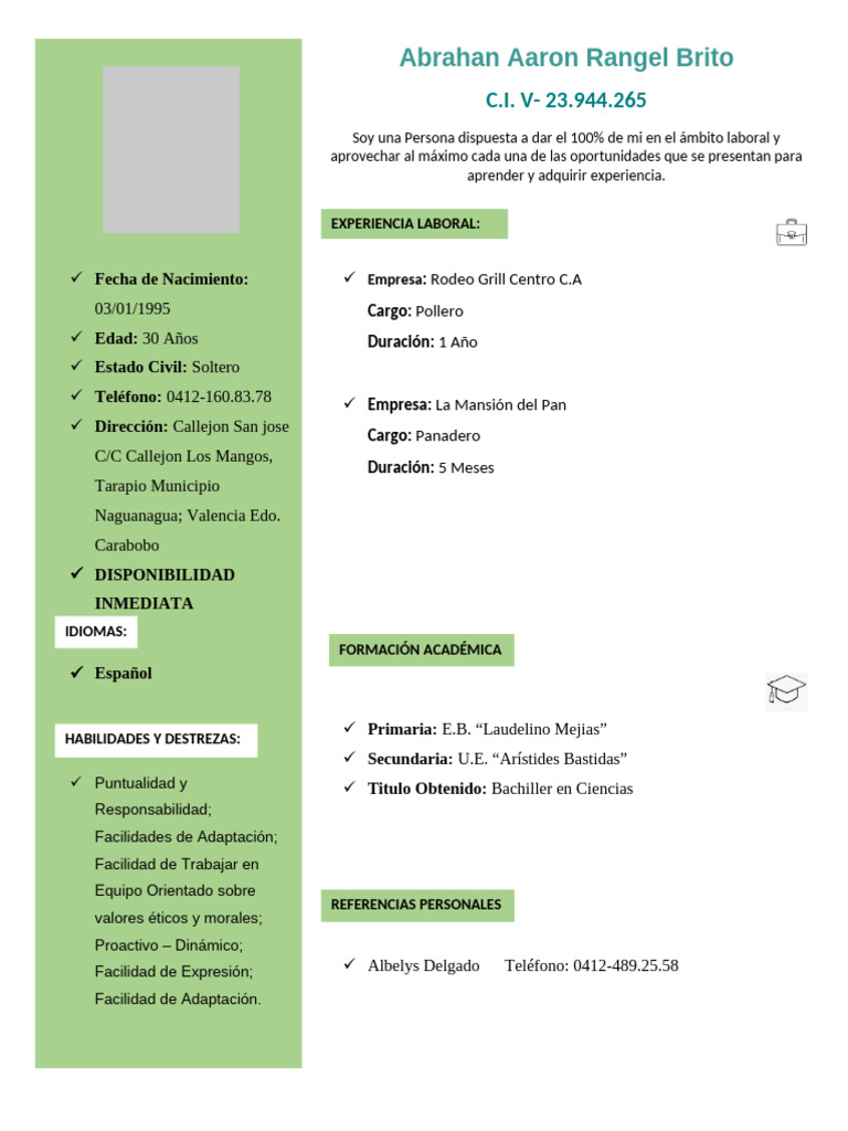 Abrahan Rangel | PDF