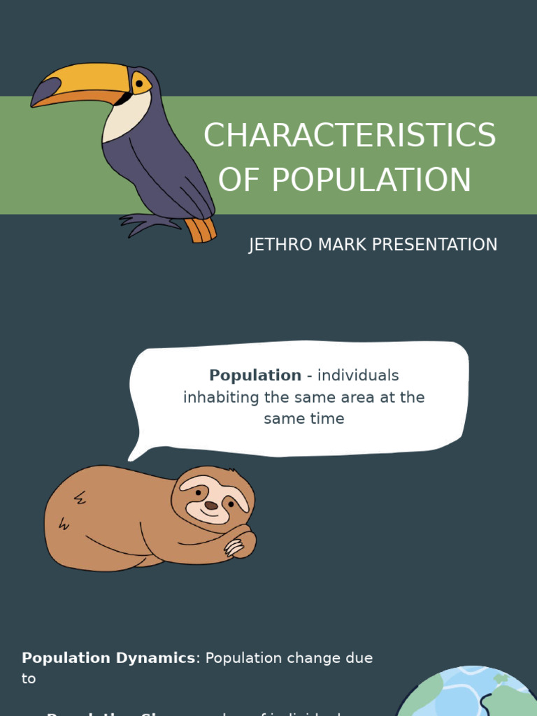 Factors That Affect Population Growth Science Presentation in Green ...