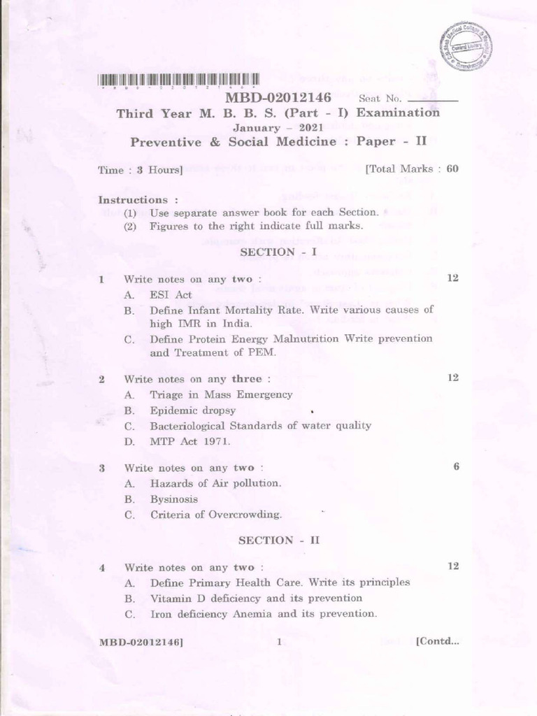 2021 January Paper 2 (Part - 2) P&SM | PDF