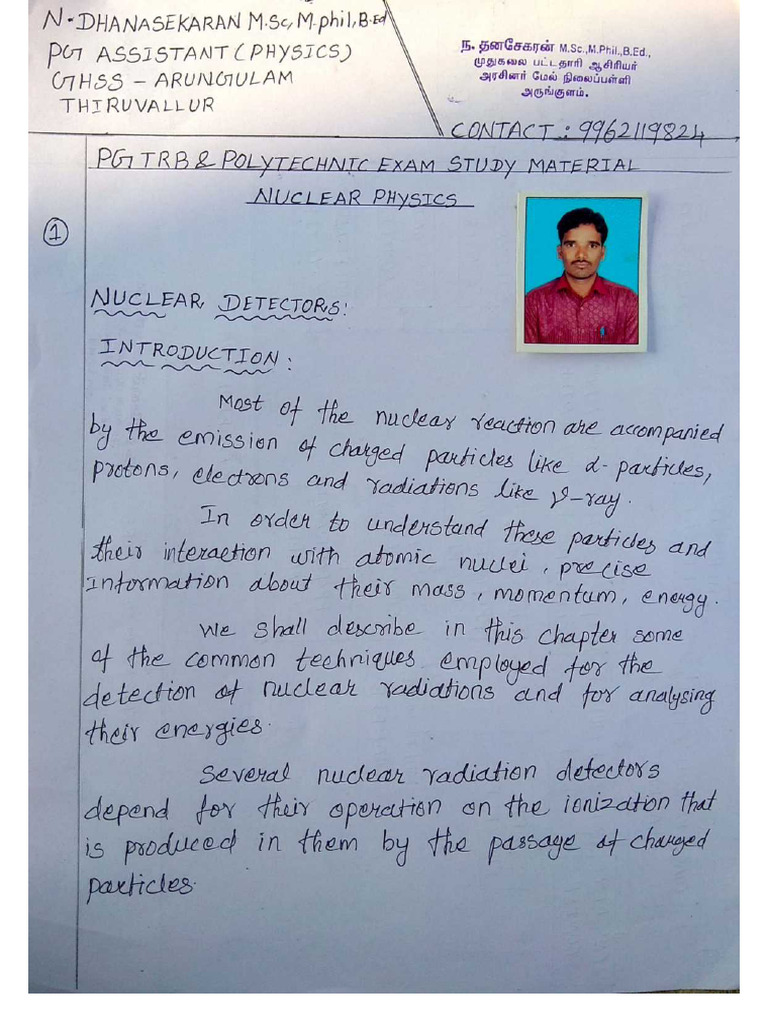 PG TRB Physics Study Material 2025 | PDF
