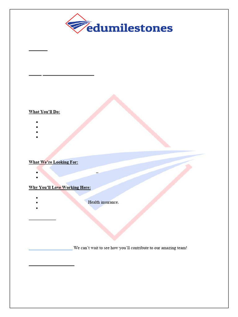 JD - Inside Sales Manager Edumilestones 2024 | PDF