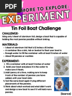 Aluminum Foil Boat Challenge Guide | PDF | Buoyancy | Weight