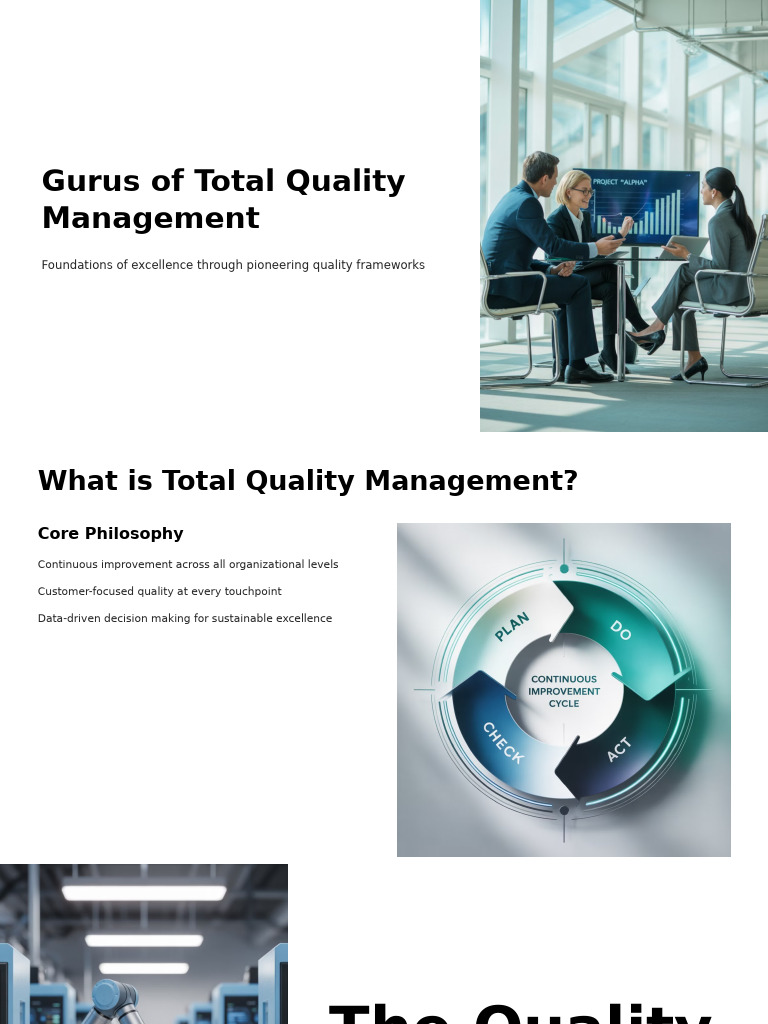 Gurus of Total Quality Management | PDF | Quality (Business) | Quality ...