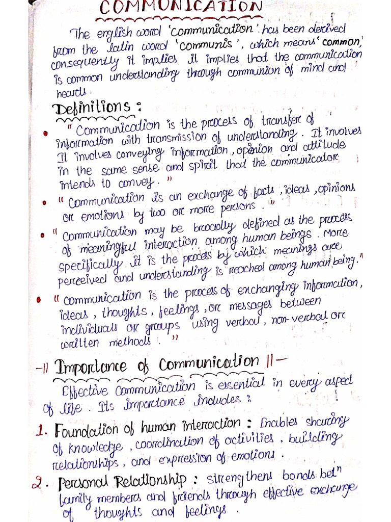 Communication (Aec English) Unit 1 | PDF