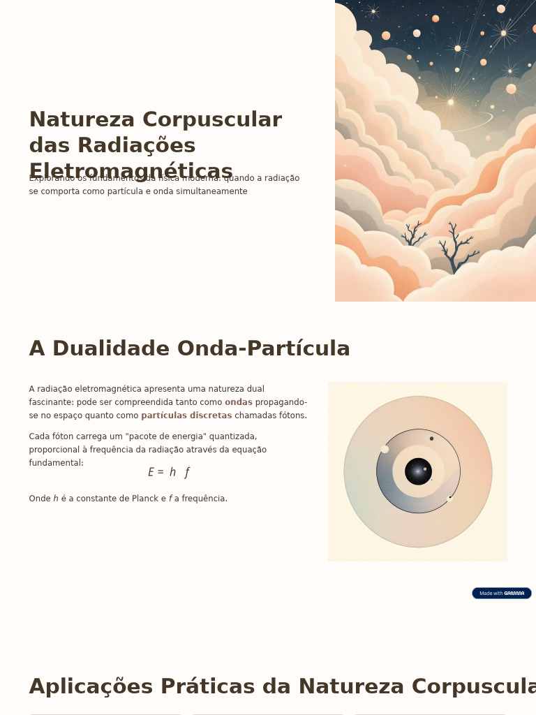 Dualidade da Radiação Eletromagnética | PDF | Radiação eletromagnética ...