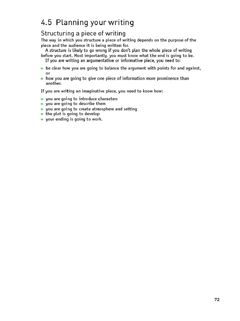 Planning Your Writing | PDF