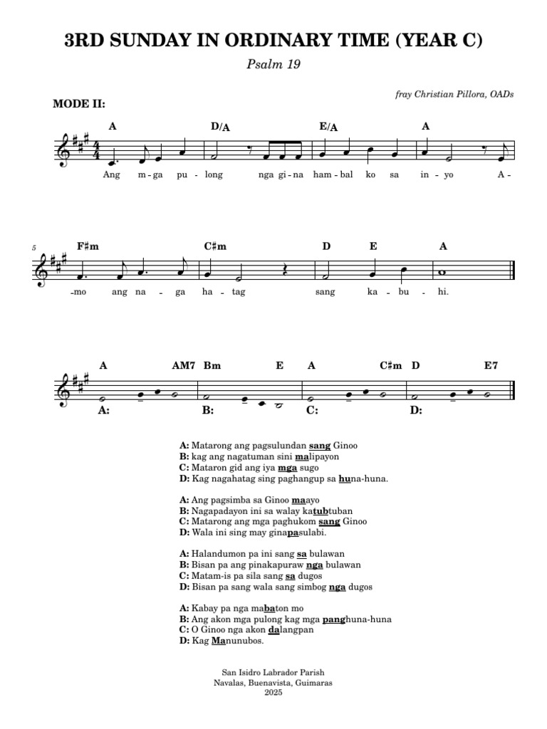 3rd Sunday OT | PDF