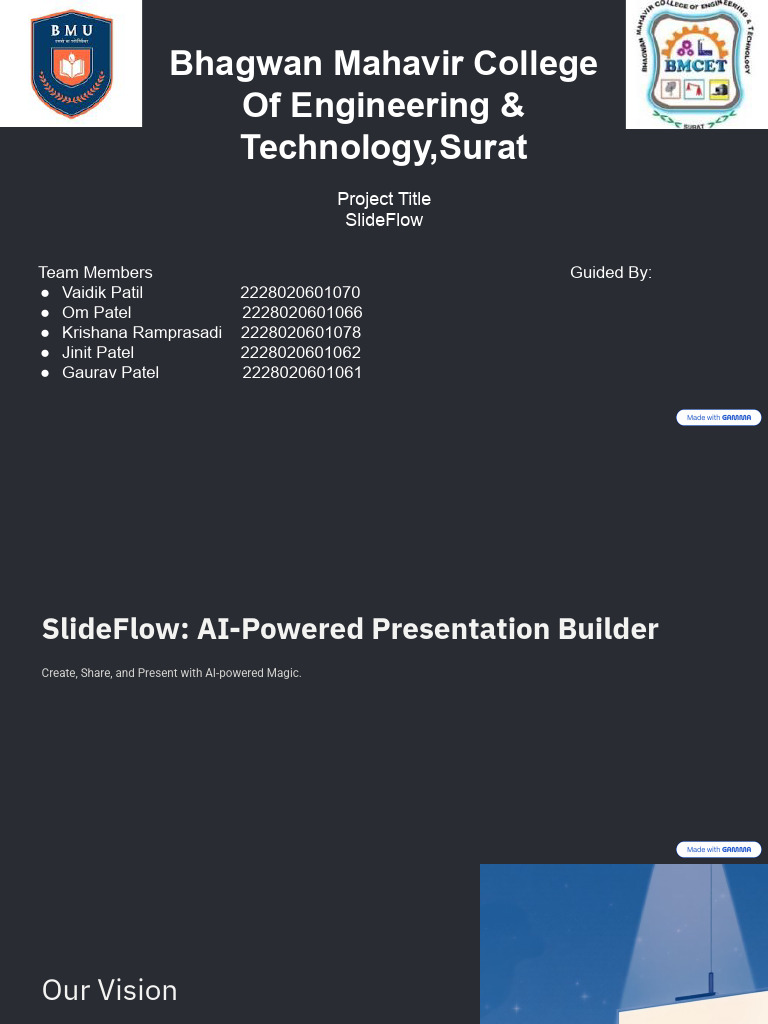 SlideFlow - AI-Powered Presentation Builder | PDF | Artificial Intelligence | Intelligence (AI ...