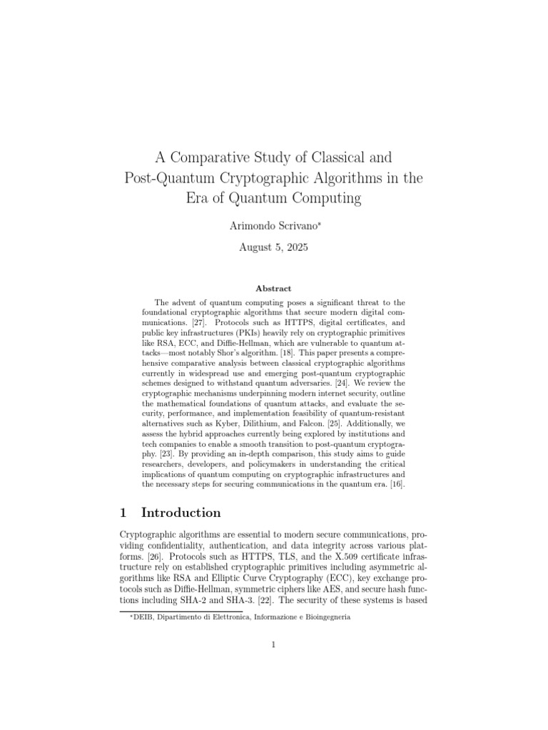 Classical Vs Quantum Era | PDF | Cryptography | Encryption