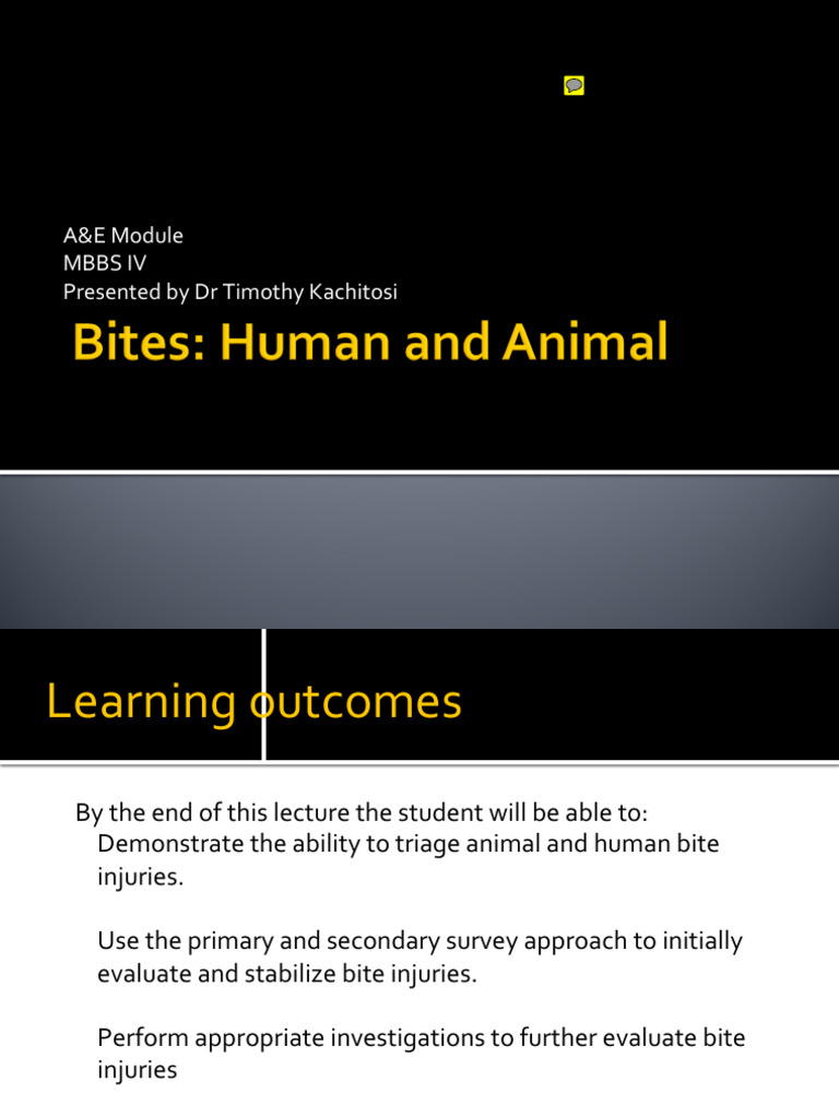 Triage and Management of Bite Injuries | PDF | Wound | Medical Specialties
