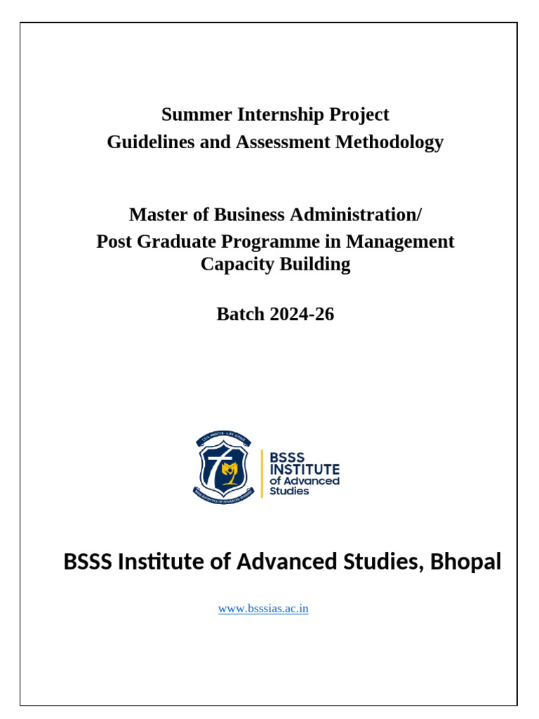Sip Guidelines 2025 Revised | PDF | Methodology | Strategic Management
