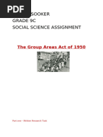 Impact of the Group Areas Act | PDF | Apartheid | Black People