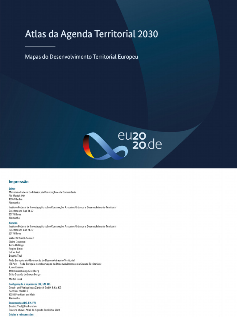 Atlas Da Agenda Territorial 2030 PT | PDF