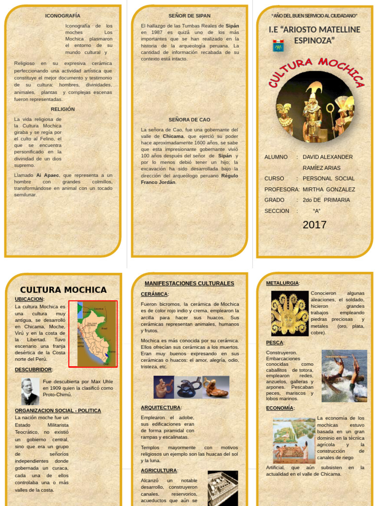TRIPTICO DE LAS CULTURAS chimu | PDF