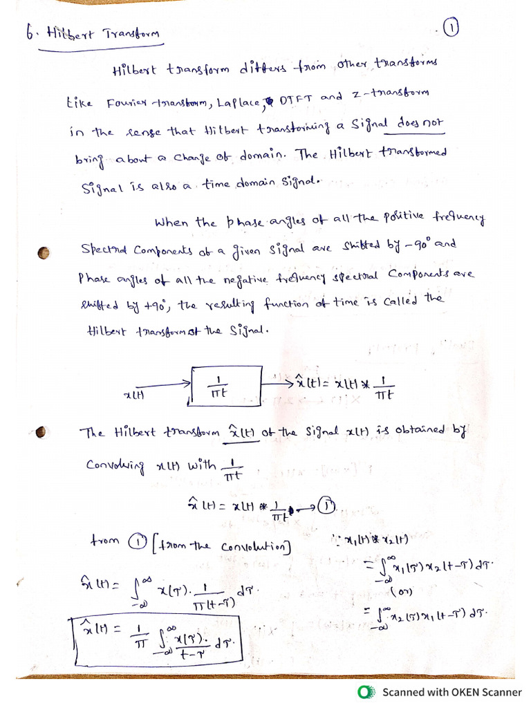 Hilbert Transform | PDF