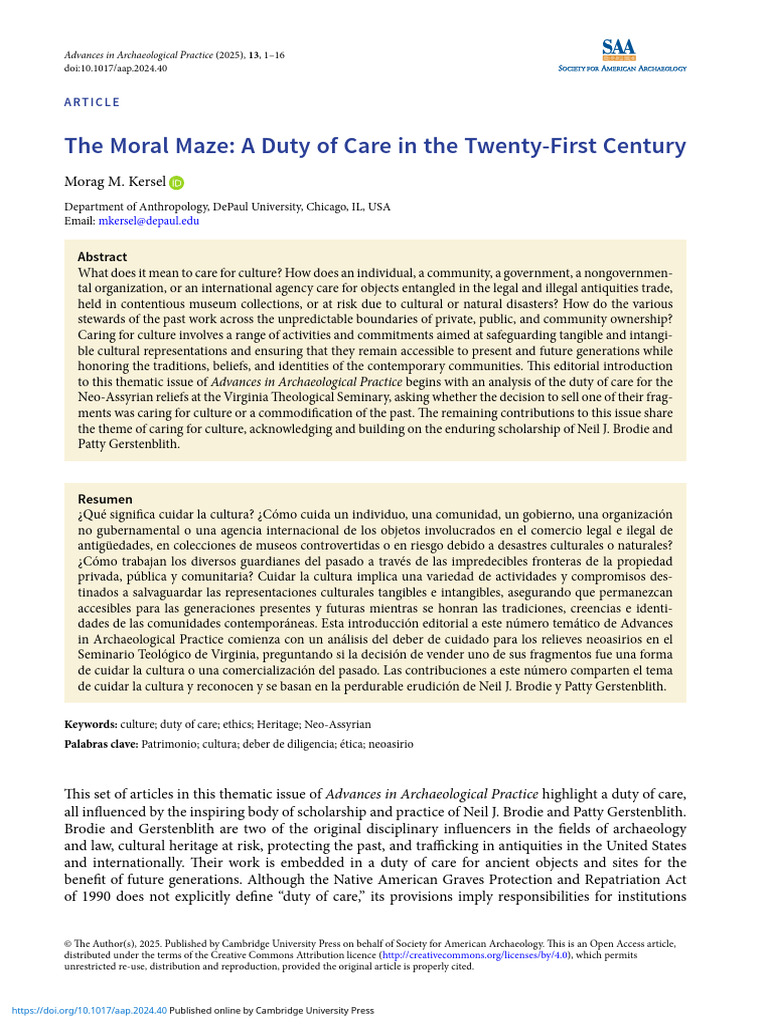The Moral Maze A Duty of Care in The Twenty First Century | PDF
