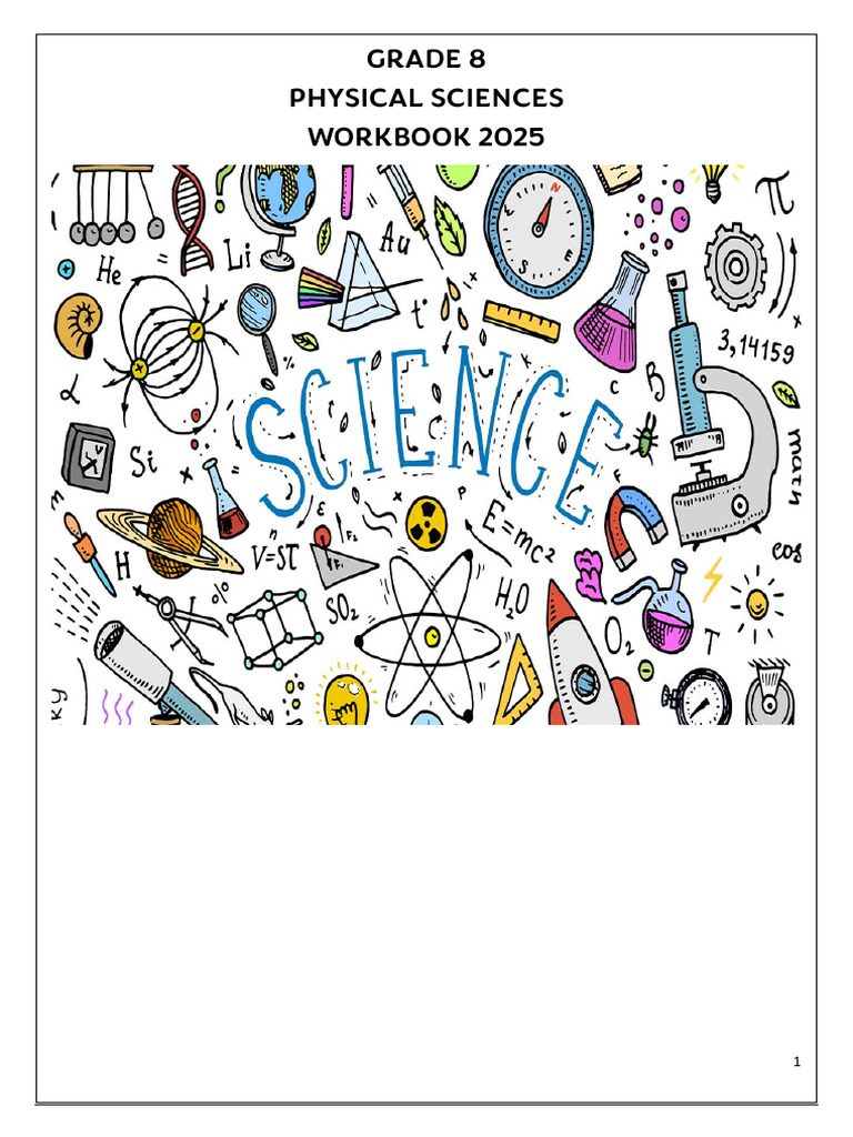 Grade 8 Physical Sciences Workbook 2025 | PDF | Chemical Reactions ...