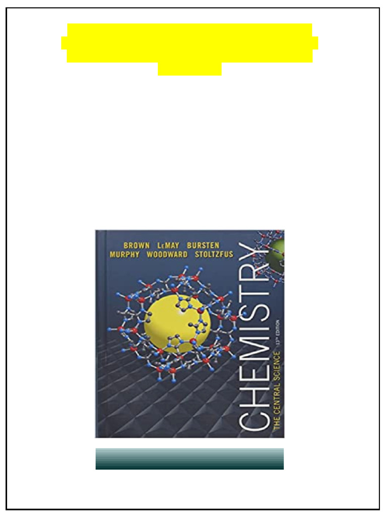 Test Bank For Chemistry The Central Science 13th Edition by Brown LeMay ...