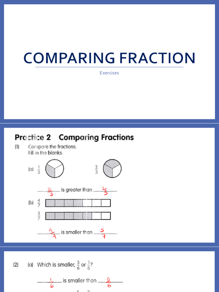 Comparing Fraction | PDF