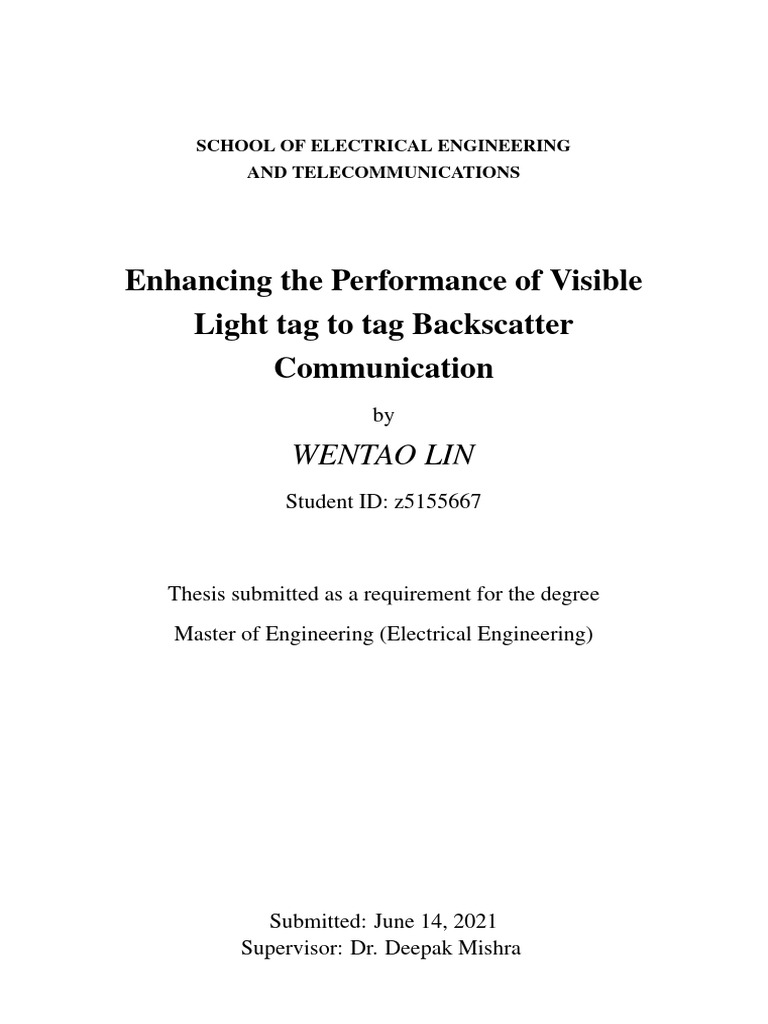 Visible Light Tag-to-Tag Backscatter Communication | PDF | Mimo ...
