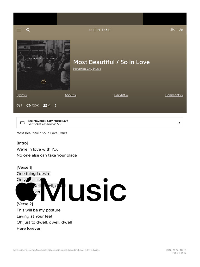 Maverick City Music - Most Beautiful - So in Love Lyrics - Genius ...