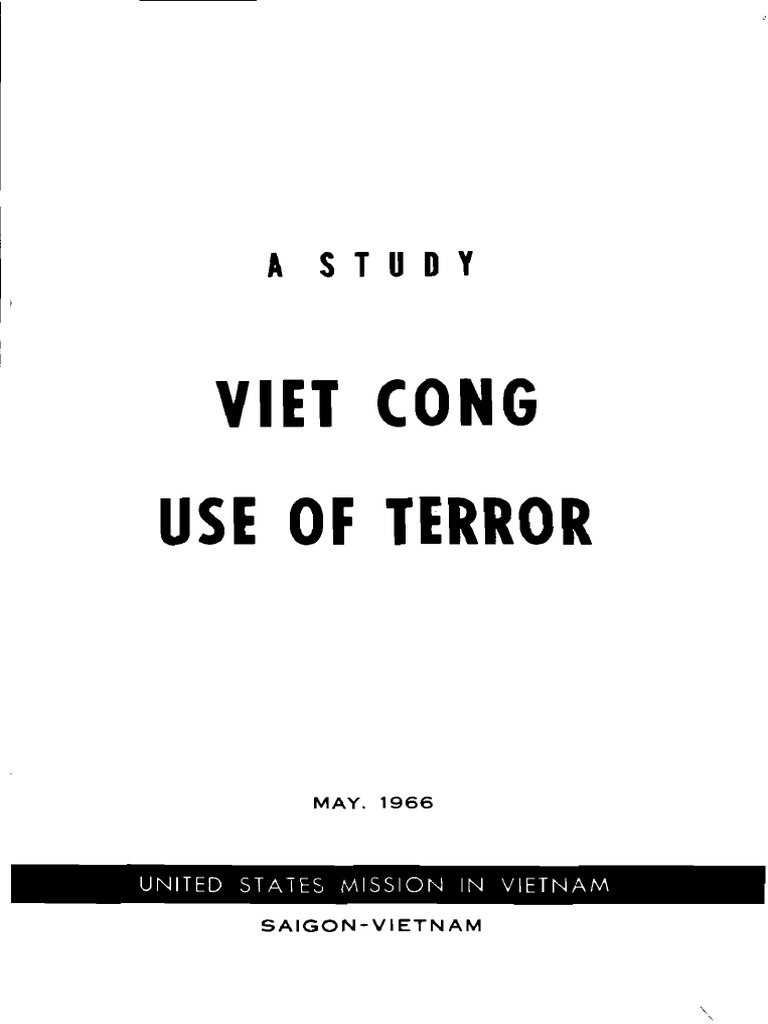Viet Cong Use of Terror - A Study | PDF | Viet Cong | Vietnamese People