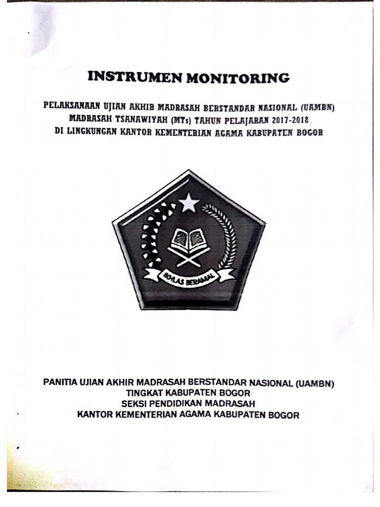 Instrumen Monev UAMBN | PDF
