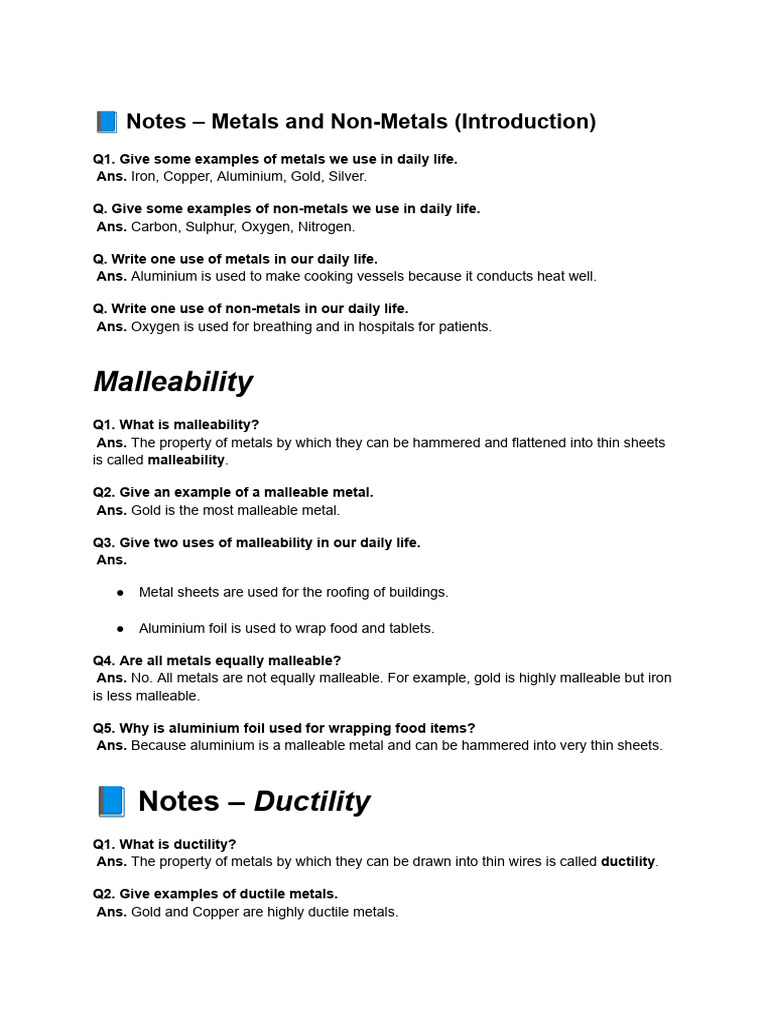 Introduction Malliability Ductility Pdf