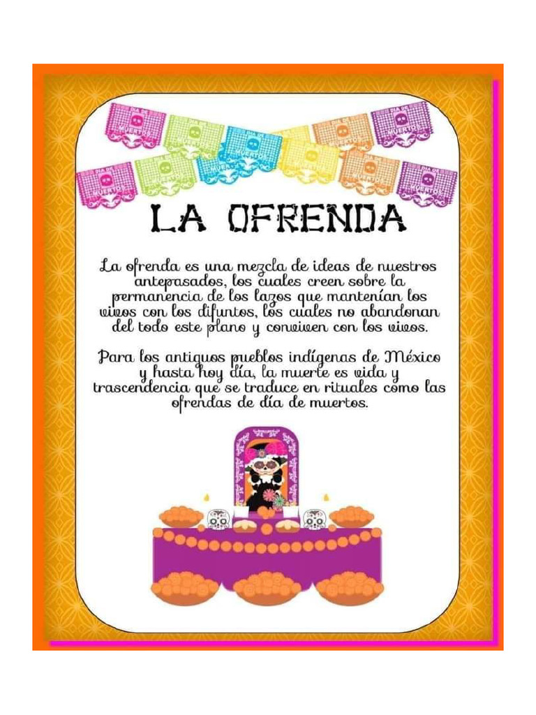 Elementos de Una Ofrenda | PDF