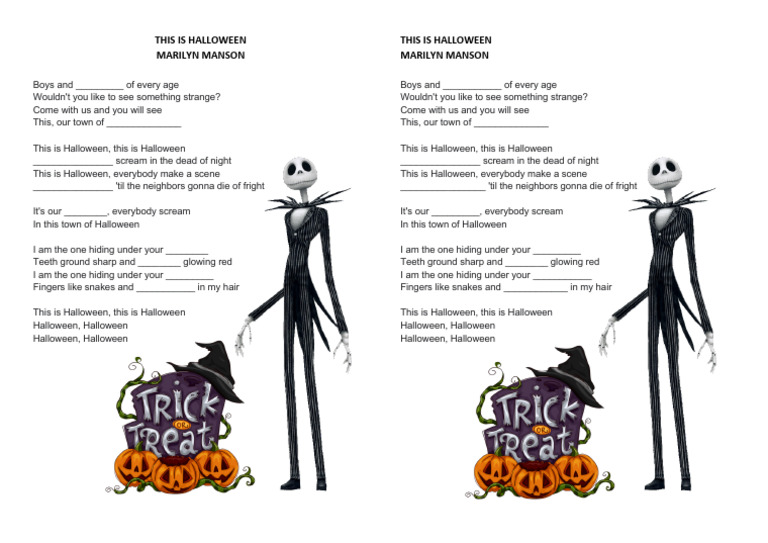 This Is Halloween Song | PDF