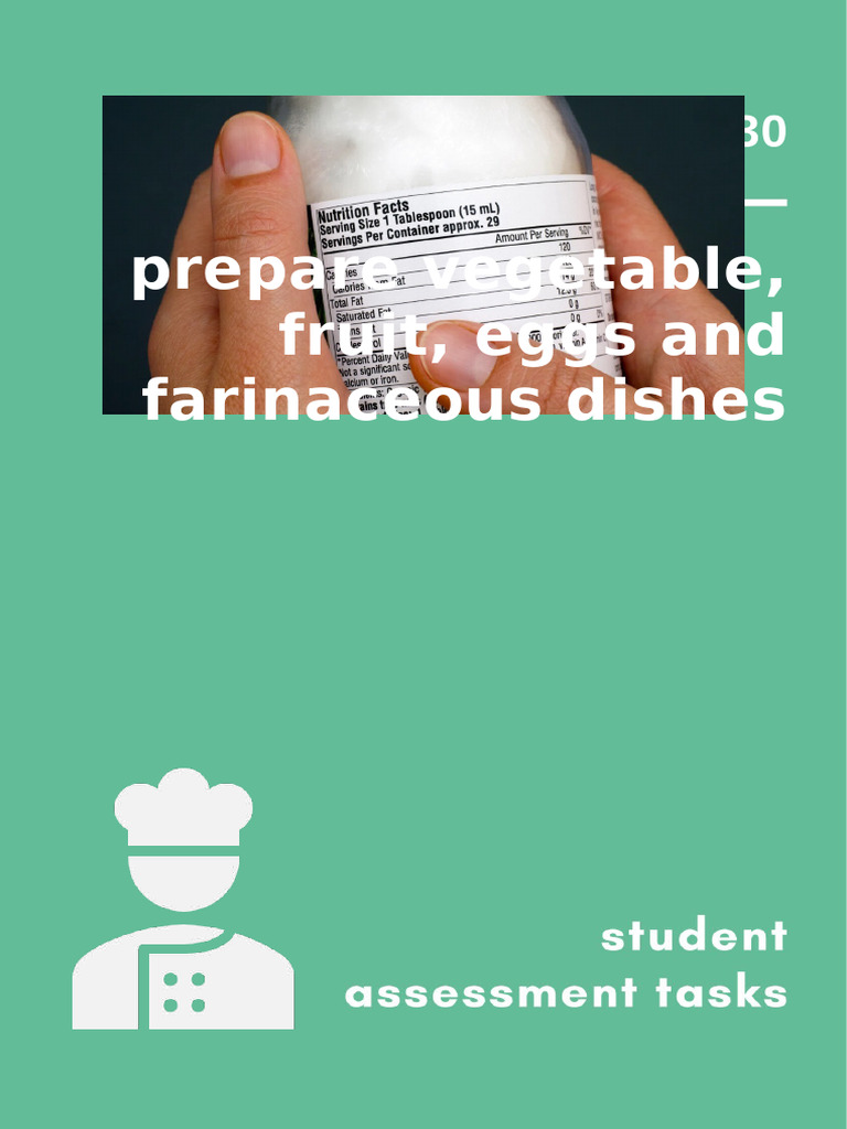 SITHCCC030 Student Assessment Tasks | PDF | Pasta | Cooking