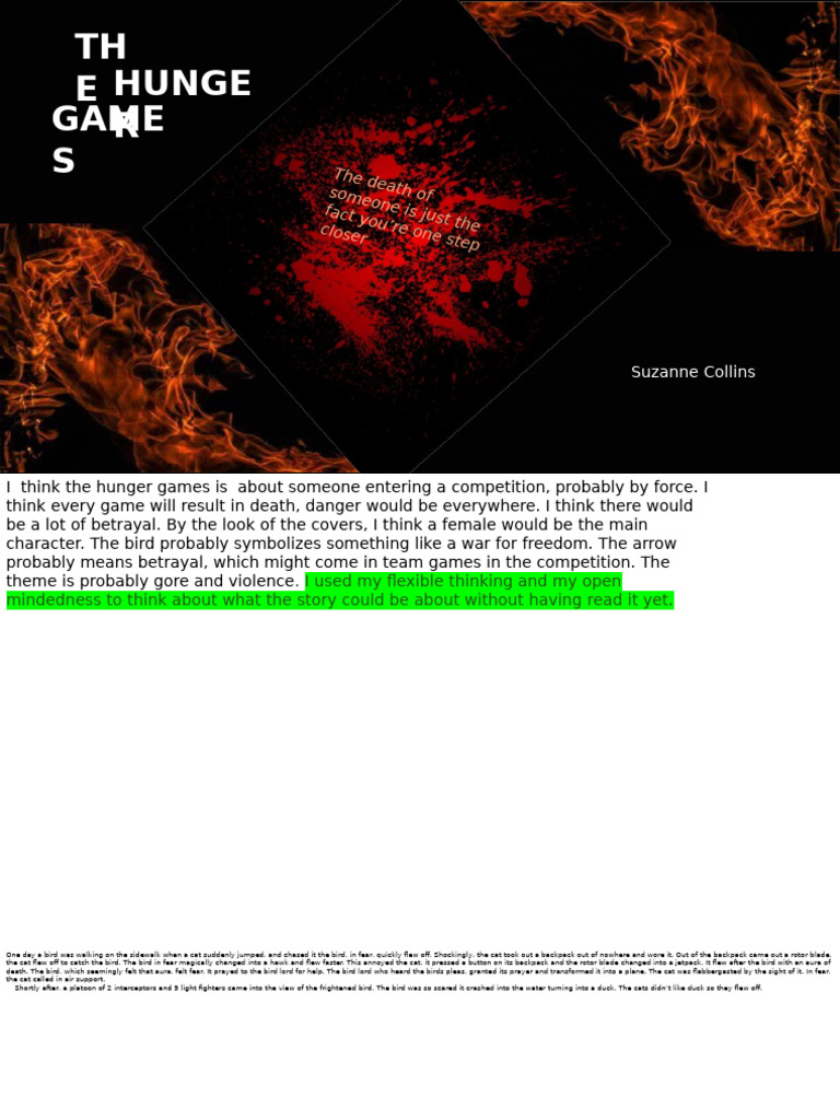 The Hunger Games: Themes and Analysis | PDF