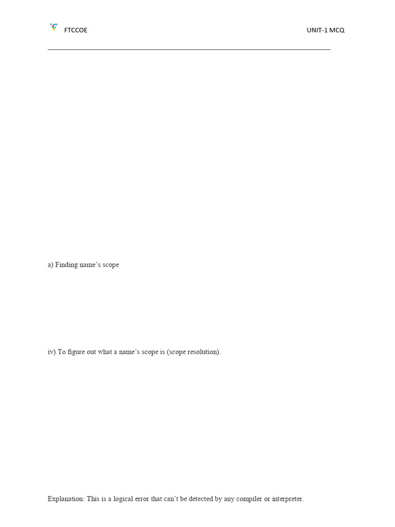 Compiler Design MCQs with Answers | PDF | Compiler | Parsing