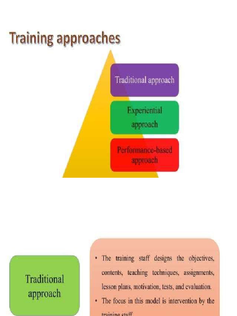 Approaches To Training | PDF