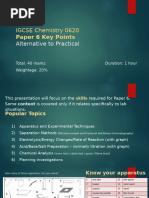 IGCSE Chemistry Paper 6 Notes - prepIGCSE | PDF | Solubility | Sulfuric ...