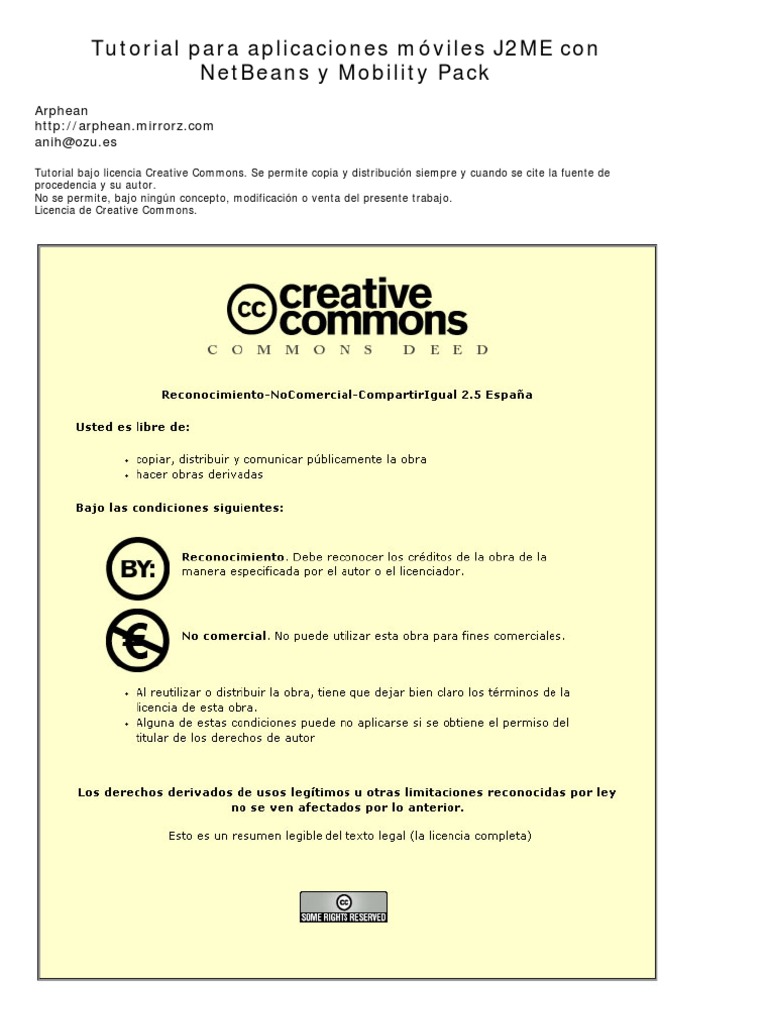 Tuto para Midlet-J2ME | PDF | Frijoles Netos | Aplicaciones y software