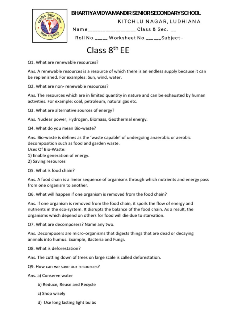 Class 8th EE - PDF Science | PDF