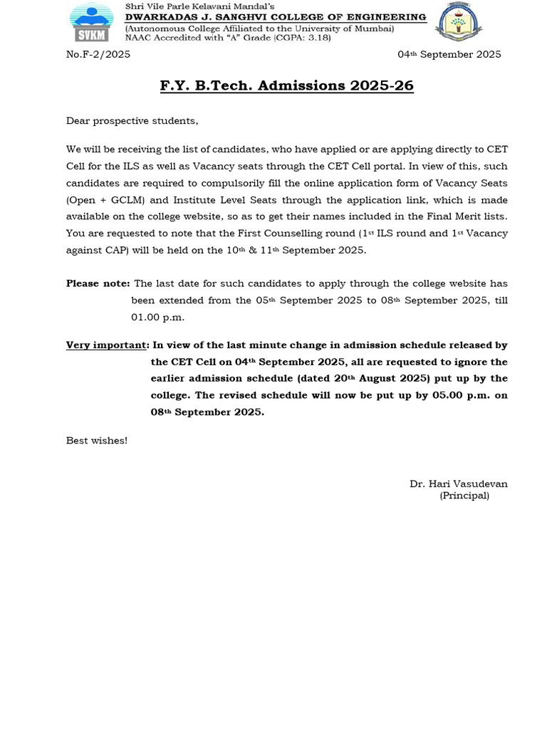 ILS + ACAP Applications Through CET Cell Portal | PDF