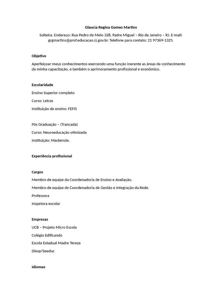 Glaucia Regina Gomes | PDF