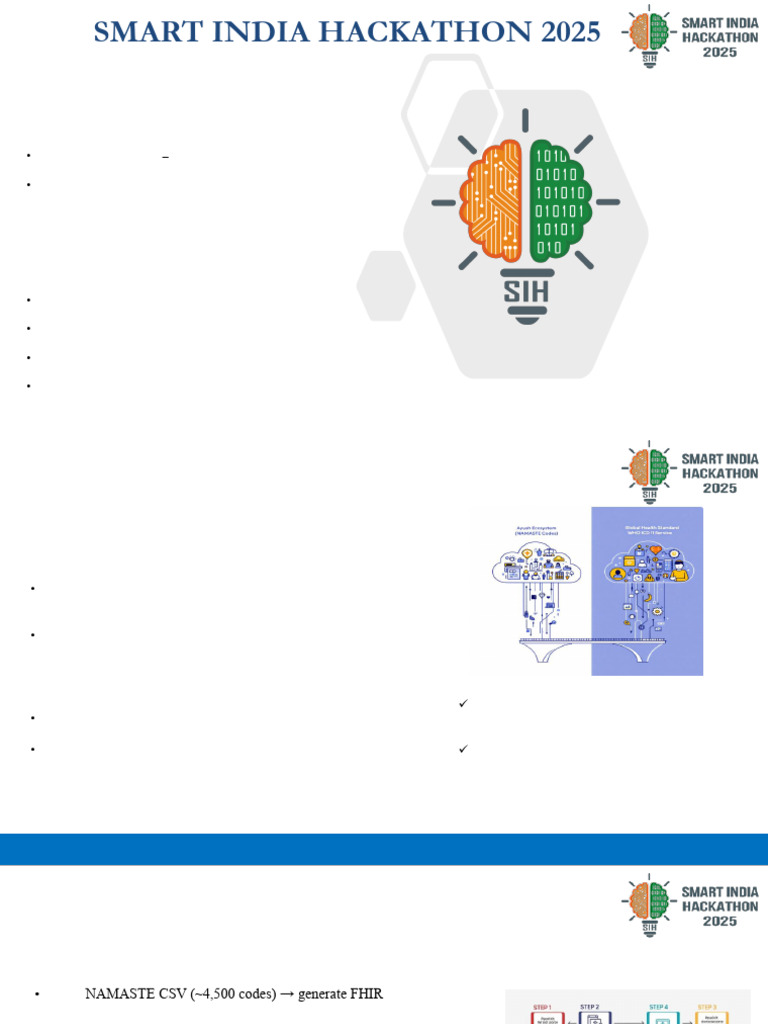 SIH 2025 Idea Presentation Format | PDF | Electronic Health Record | Health Informatics