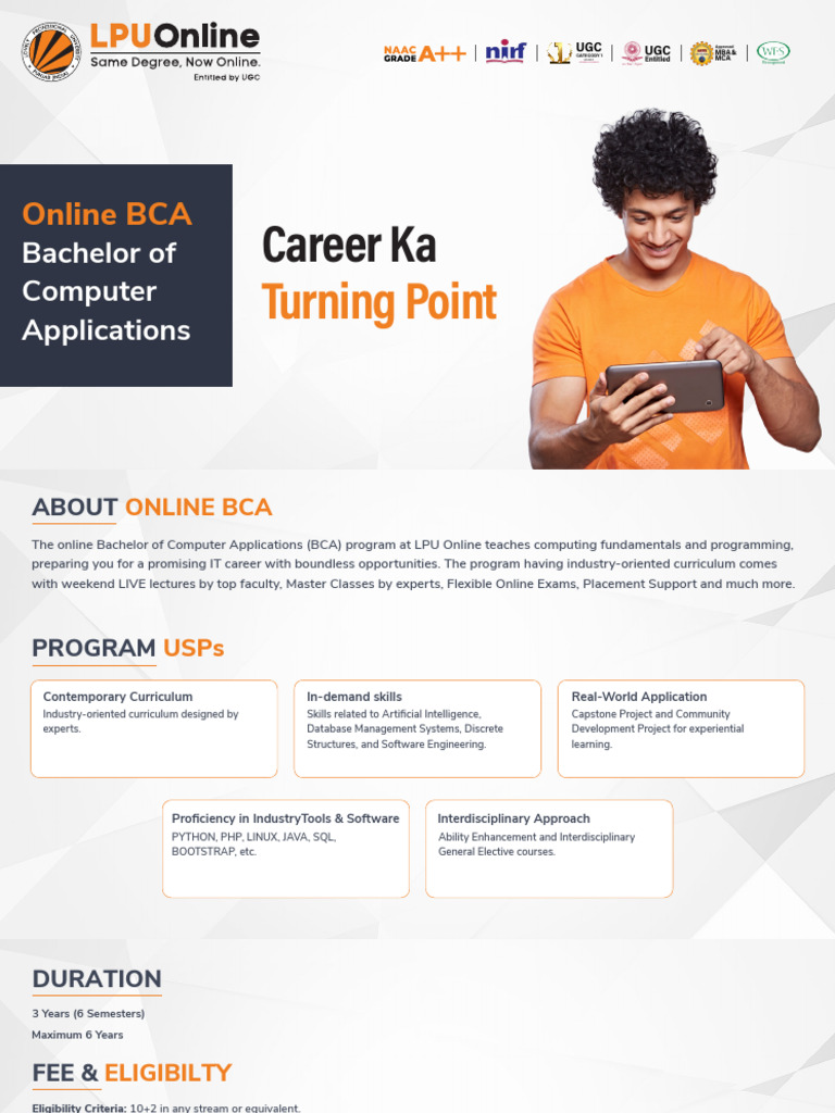 Bca Lpu | PDF | Computer Programming | Curriculum