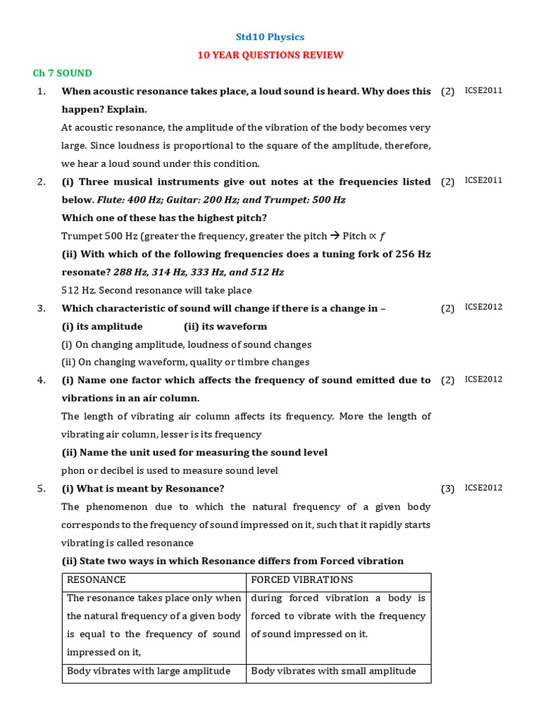07 2011-2021 Sound Questions - ANSKEY-1 | PDF | Resonance | Oscillation