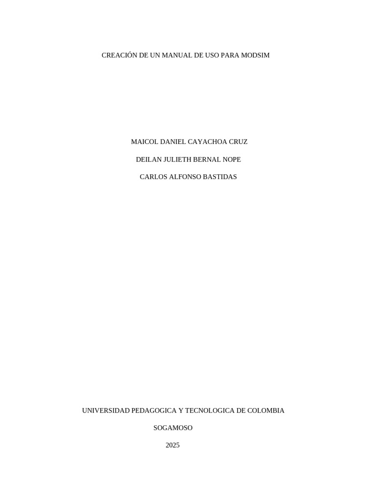 Creación de Un Manual de Uso para Modsim | PDF | Molino (molienda)